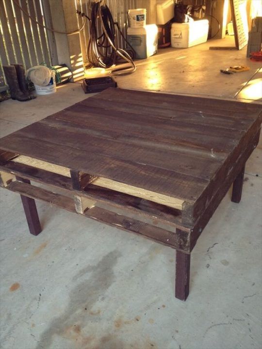 DIY Tutorials: DIY How to Build a Pallet Coffee Table