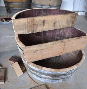 DIY Pallet Barrel Planter Tutorial