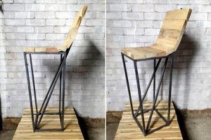 DIY Industrial Pallet Slanting Stool: Tutorial