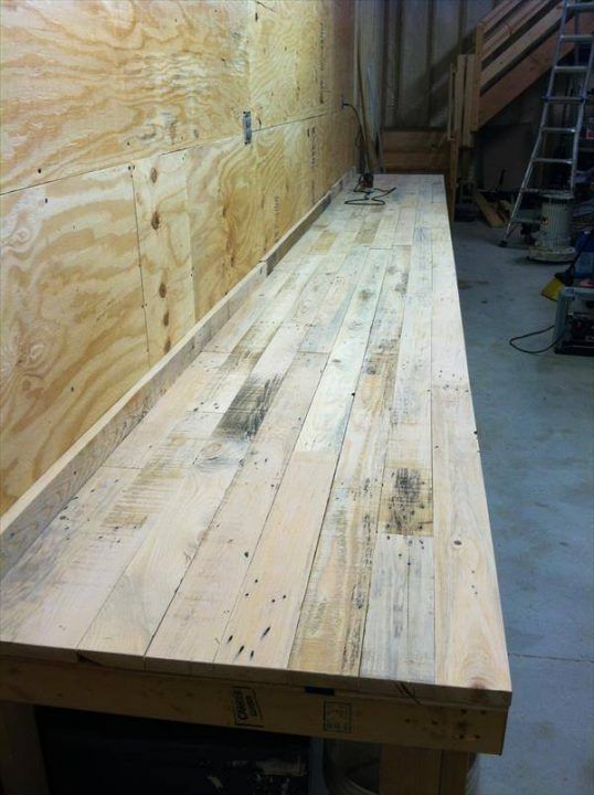 DIY Pallet Workbench