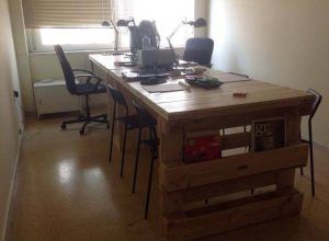 Wood Pallet Office Computer Desk