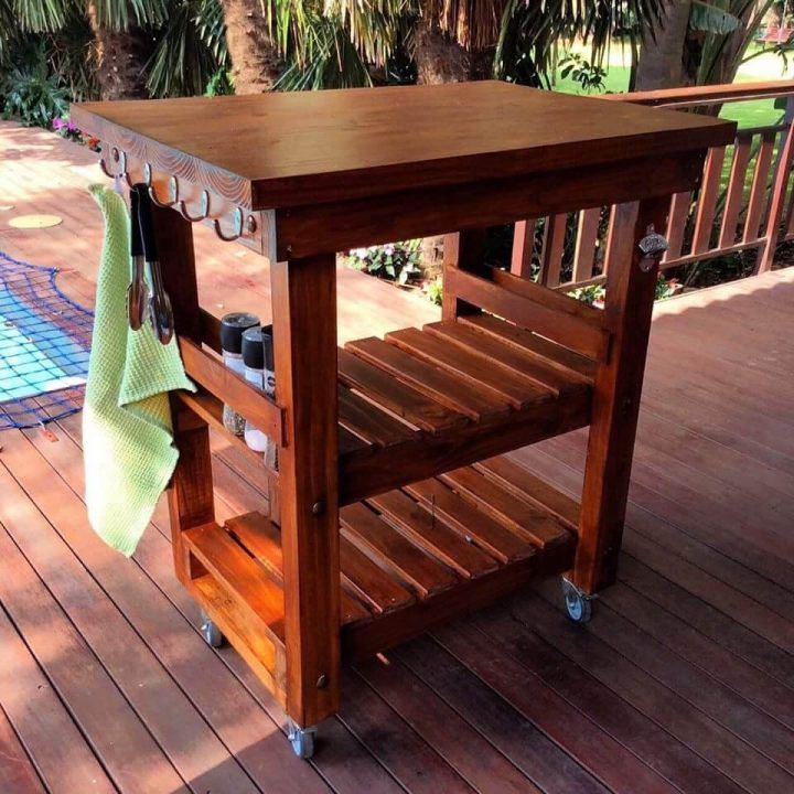 Pallet Kitchen Trolley / Storage Unit