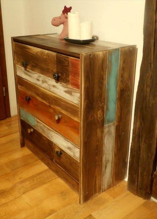 Pallet Side Table / Chest of Drawers