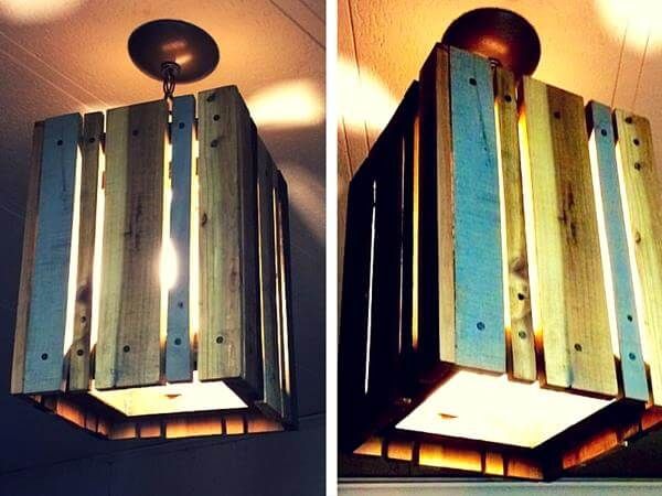 Pallet Pendant Light