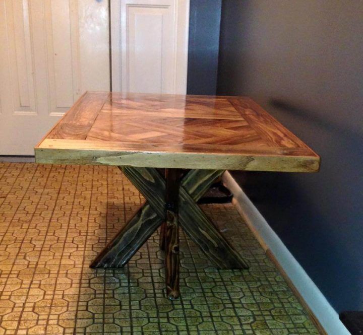 Pallet Dining Tables With X Base