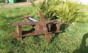 Propeller Plane Style Pallet Planter