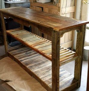 Multipurpose Wooden Pallet Console Table