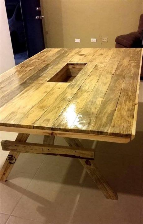 DIY XL size Pallet Dining Table