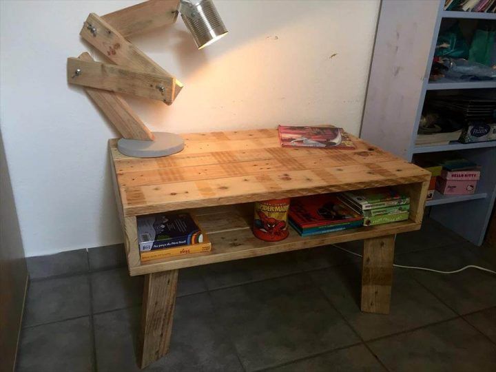 Mini Pallet Coffee Table or Kids Study Desk
