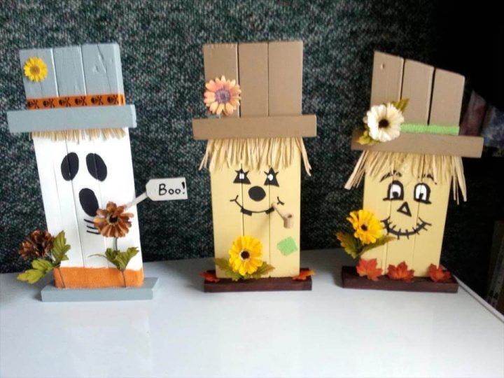 Pallet Halloween Face made from Pallets