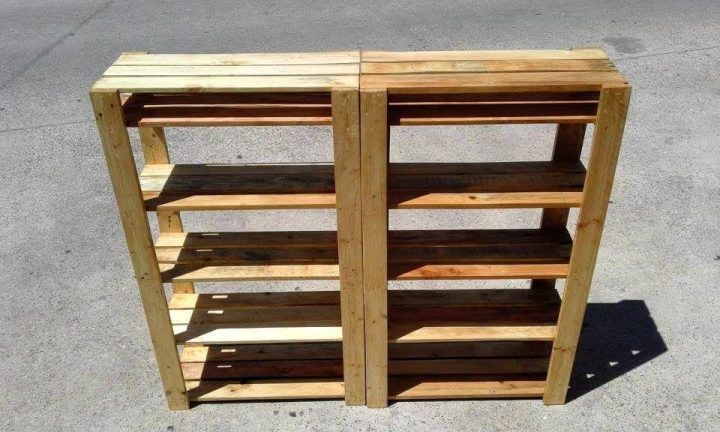 Easy to Make Pallet Shoe Rack