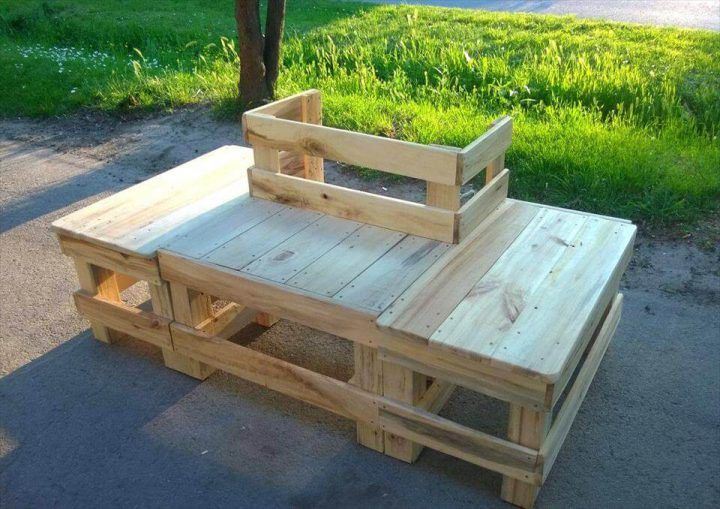 Around the Tree Pallet Bench