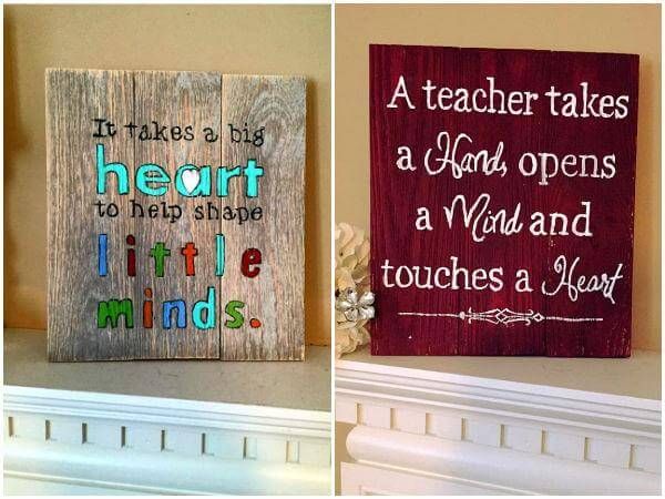 Pallet Signs with Quotes