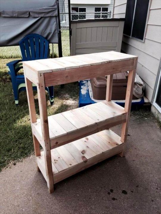 Wooden Pallet Entryway Table