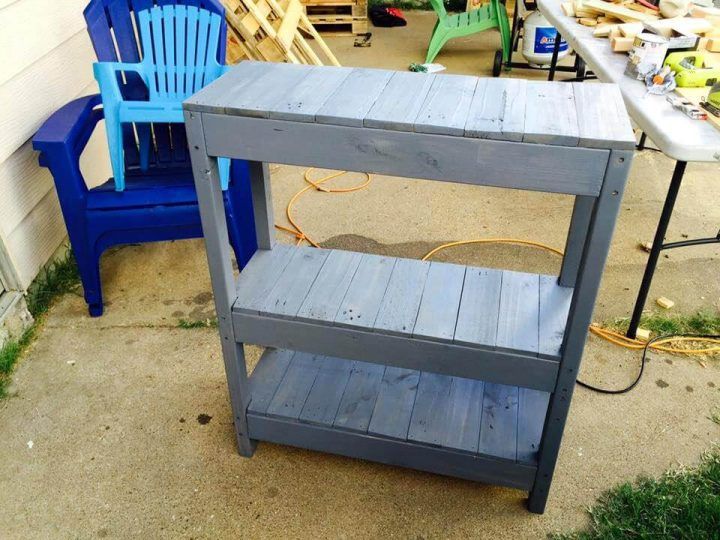 Wooden Pallet Entryway Table